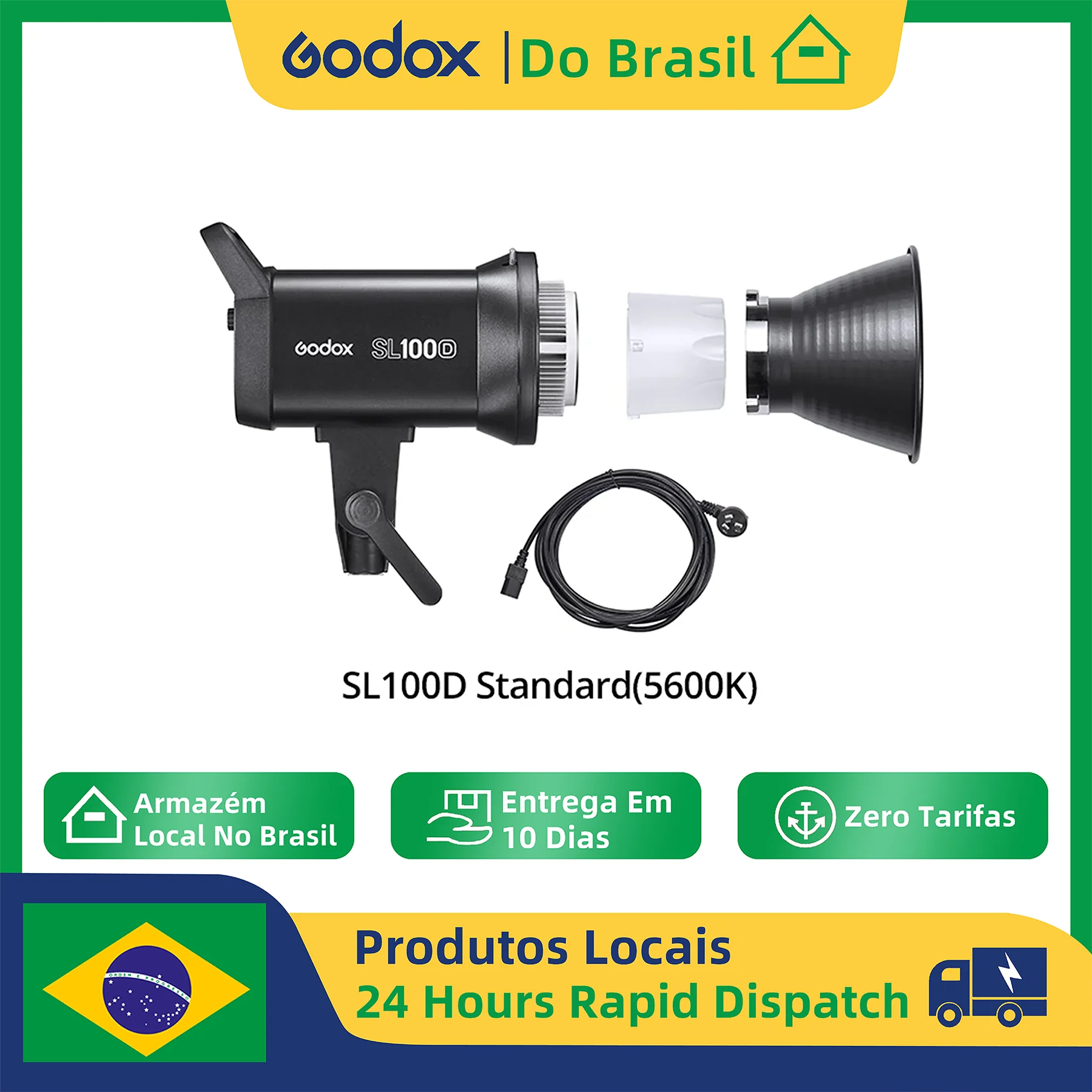 Godox-SL100D-SL-100D-100W-5600K-White-Version-LCD-Panel-LED-Video-Light ...