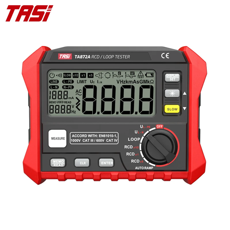 TASI-TA872A-Leakage-Switch-Tester-RCD-Loop-Tester-Digital-Resistance ...