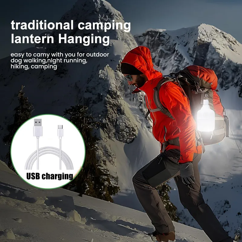 1 2 4 6 шт портативный аварийный фонарь Usb перезаряжаемый 5 режимов освещения подвесной
