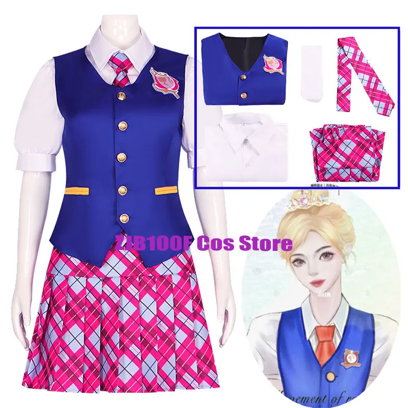 Anime-Delancy-Devin-Cosplay-Prinzessin-Charme-Schul-kost-m-Frauen-Blair ...
