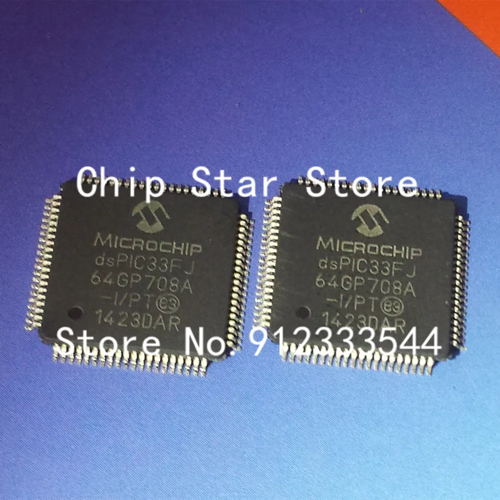 1-5pcs-DSPIC33FJ64GP708A-I-PT-DSPIC33FJ64GP708A-TQFP80-100-New-And ...