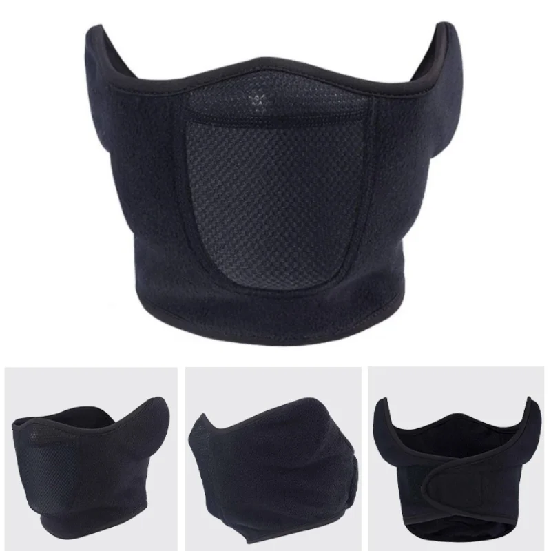 Winter Fleece Motorcycle Face Mask Keep Warm Motocross Windproof Face ...