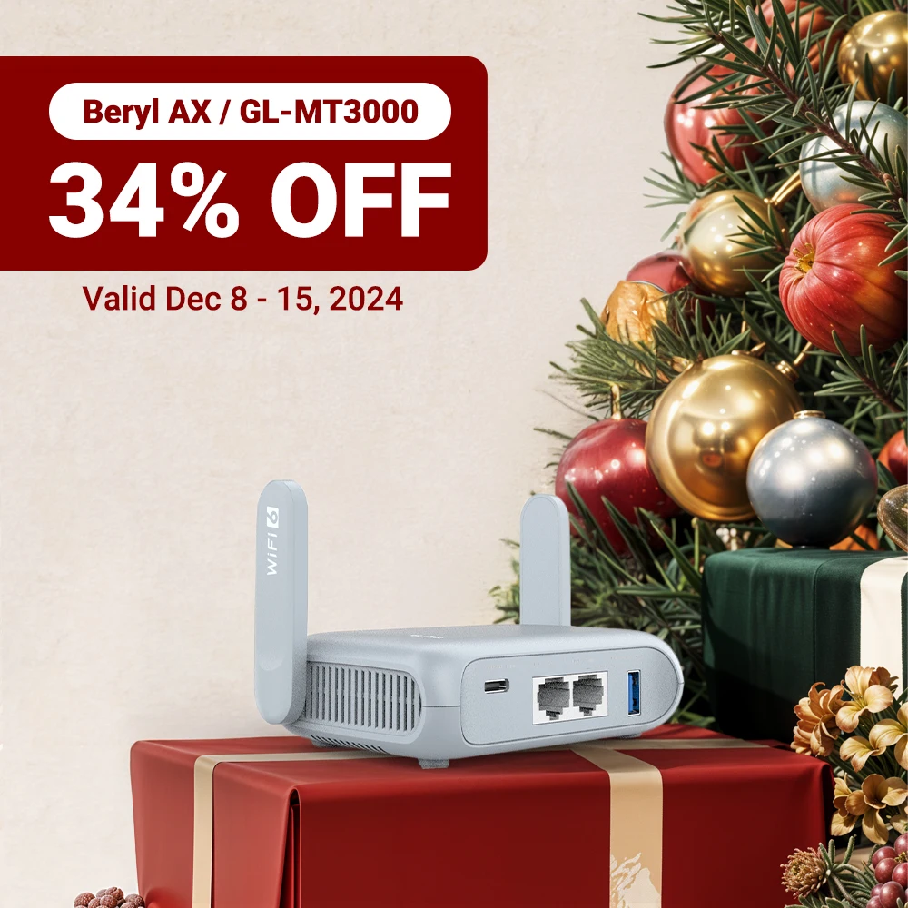 GL-iNet-GL-MT3000-Beryl-AX-Wi-Fi-6-Wireless-Travel-Gigabit-Router ...