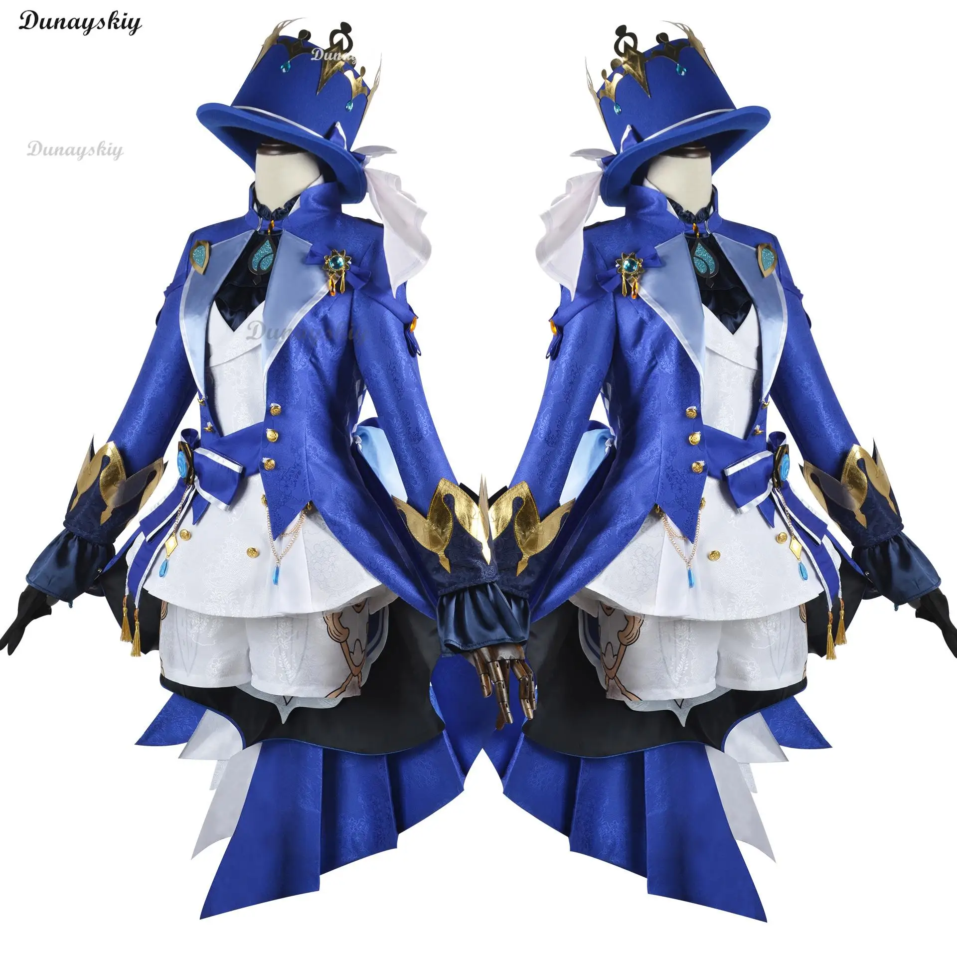 Anime Game Genshin Impact Furina Fontaine Focalors Cosplay Costume ...