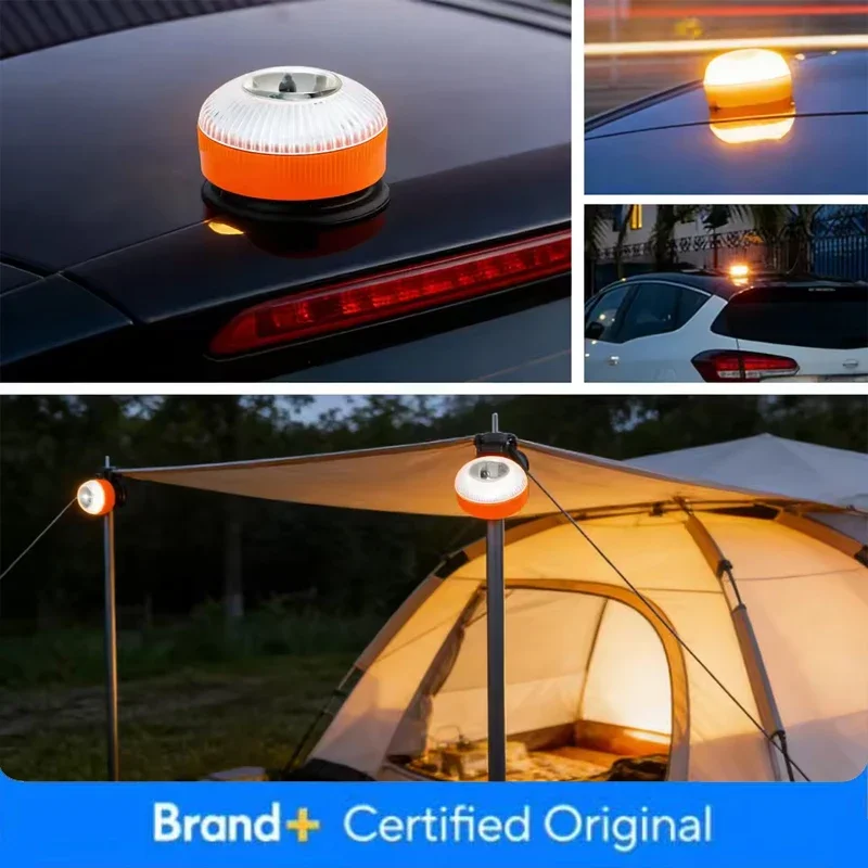 V-16 Led Car Emergency Light Flashlight Magnetic Induction Strobe Road ...
