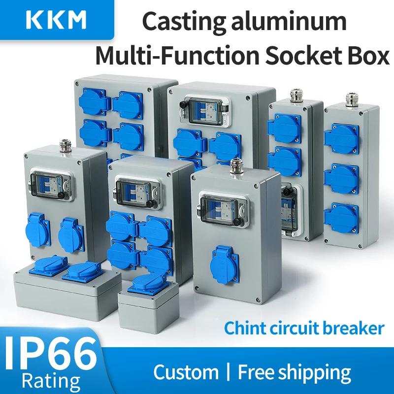 Customized-Outdoor-IP66-Waterproof-Distribution-Industrial-socket-Wall ...