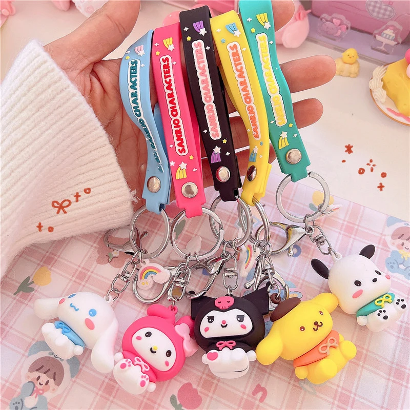 Sanrio Cartoon Keychain Anime Figure Cinnamoroll | Sanrio Hello Kitty ...