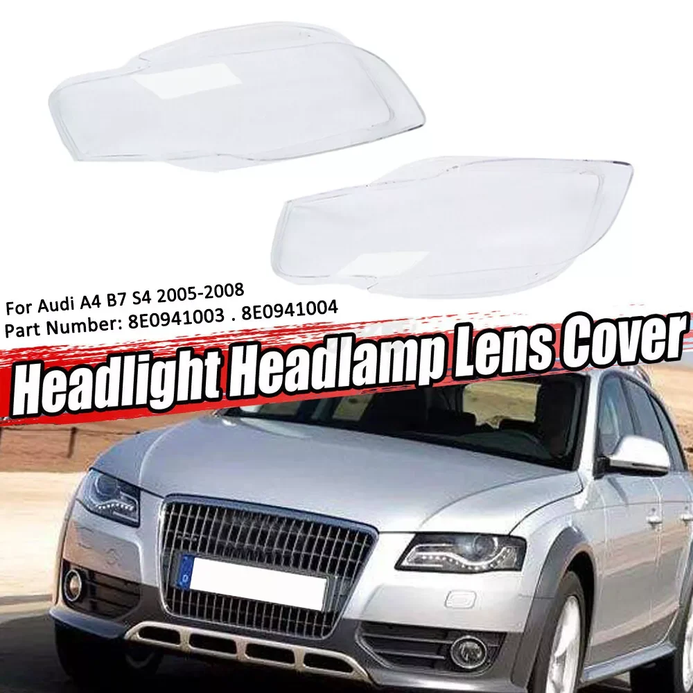 Left Right Car Front Lamp Shade Headlight Mask Shell Transparent Cover ...