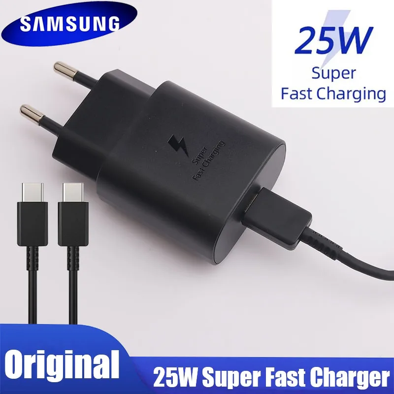 Samsung cargador superrápido para teléfono móvil, adaptador de corriente de 25W para Galaxy S10 ...