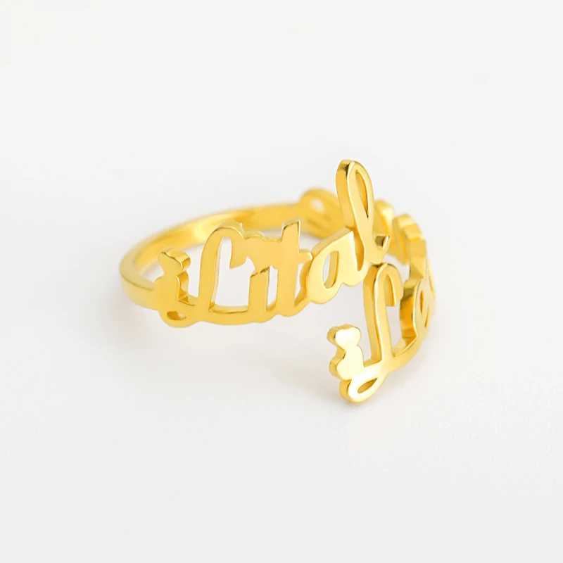 Anillo personalizado de acero inoxidable para hombre y mujer, sortija ...