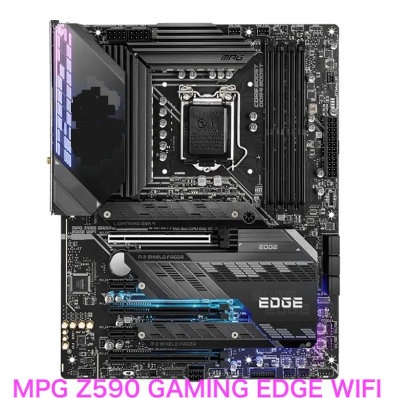 MSI MPG Z590 GAMING EDGE WIFI Desktop Motherboard LGA 1200 DDR4 ATX ...