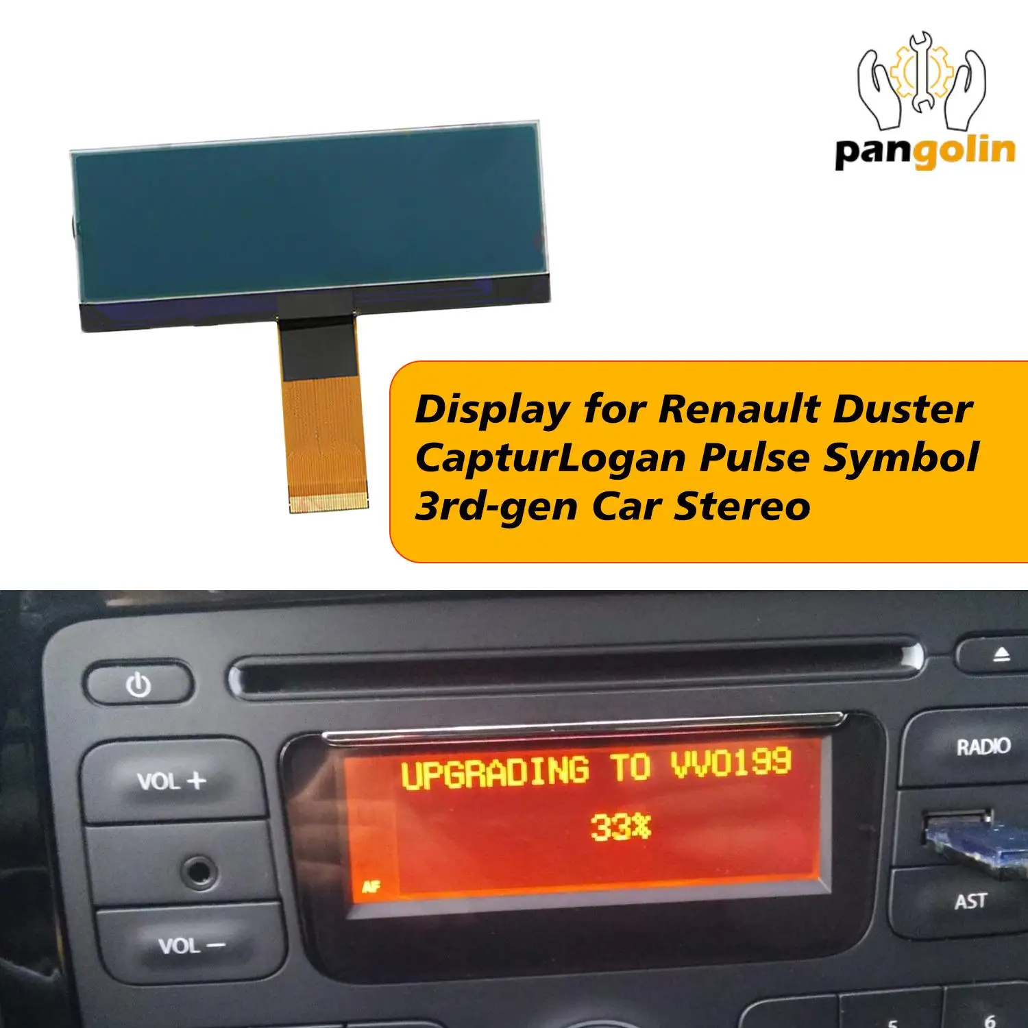 1pc LCD Display Screen New For 2011-2019 Renault Duster Captur Logan ...