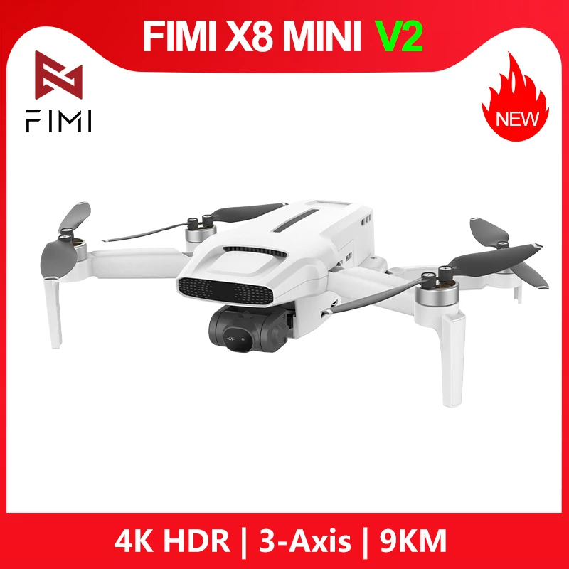 Fimi X8 Mini V2 Drone 4k Hd 3-axis Gimbal Camera 9km Transmission 250g Rc Quadcopter New ...