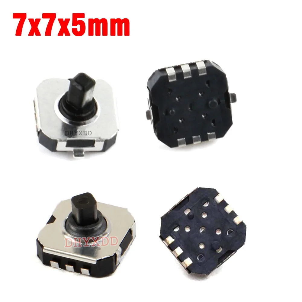 10PCS-Five-Way-Switch-7X7X6-SMD-For-Mobile-Navigation-Keys-Mobile ...