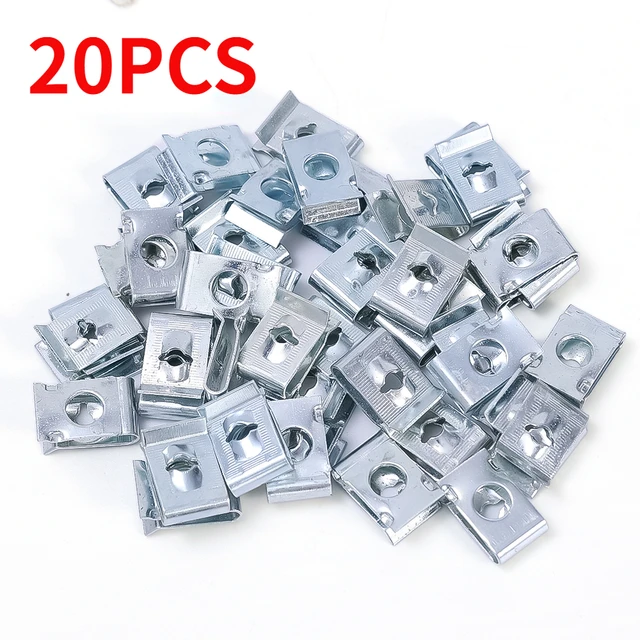 Auto Self-tapping Screw Clips U-clamp with Threaded Nut Clips Auto ...