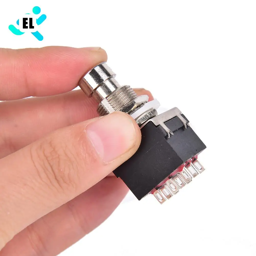 1Pc-3PDT-9pin-Push-Button-Foot-Switch-FR-DIY-Guitar-Effect-Pedal-Stomp ...