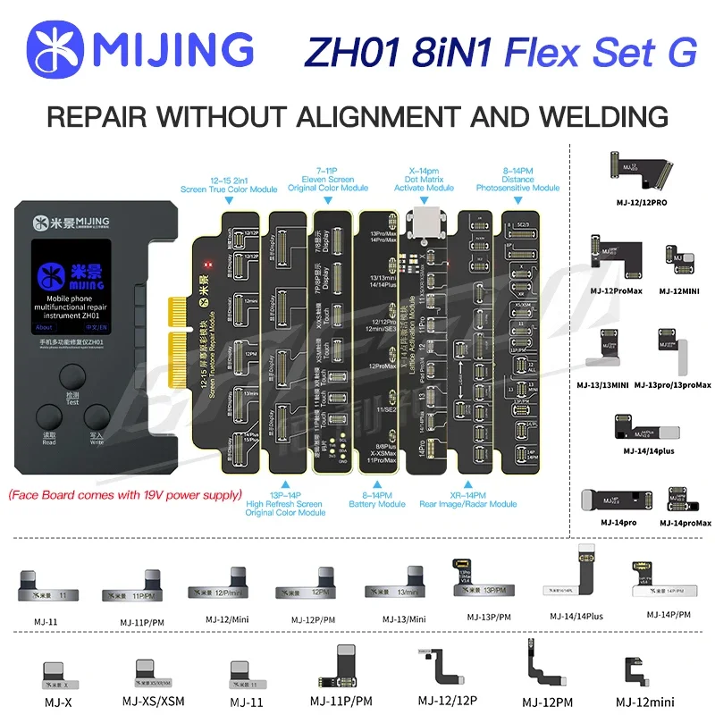 MIJING-ZH01-Face-ID-Repair-Dot-Matrix-Cable-Dot-Projector-Flex-Battery ...