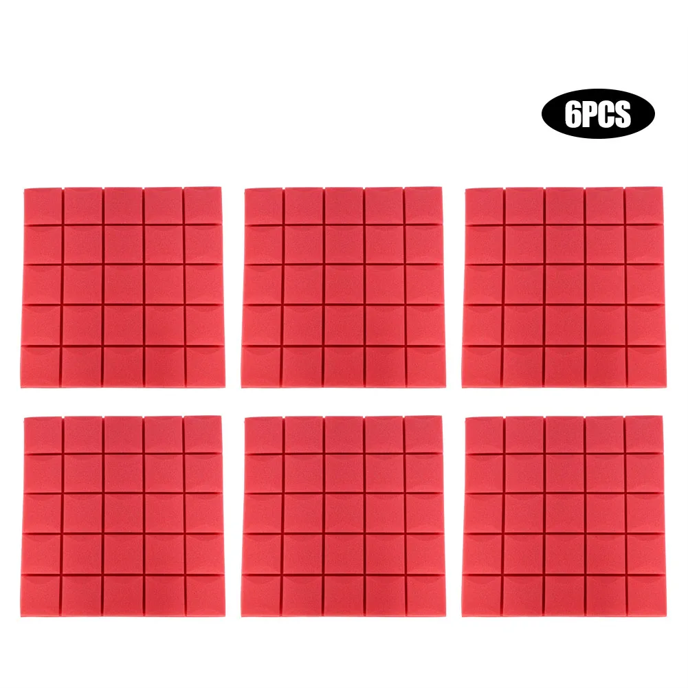 50-50-5cm-6Pcs-Checkered-shape-Sound-Absorbing-Soundproofing-Cotton ...