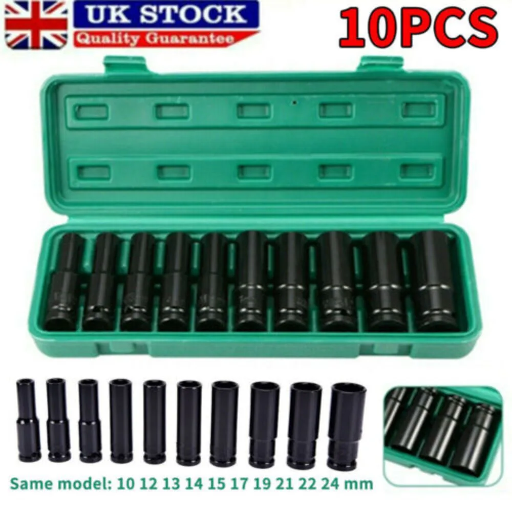 New-Heavy-Duty-1-2-Drive-Deep-Impact-Sockets-Set-Long-Reach-Wheel ...