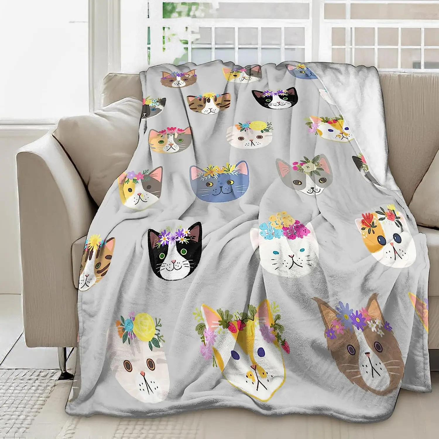 Cute-Cat-Blanket-Warm-Blankets-for-Kids-Adults-Cartoon-Blanket-for-Baby ...