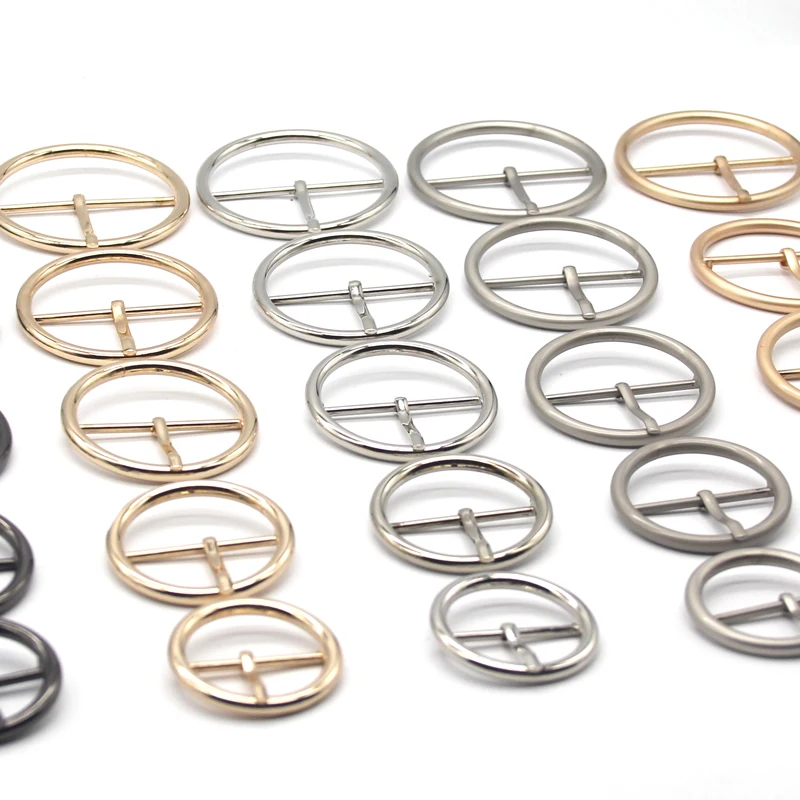 DOTOLLE 25/30/35/40/45/50MM Round Pin Alloy Buckles For Belts Shoes Bag ...