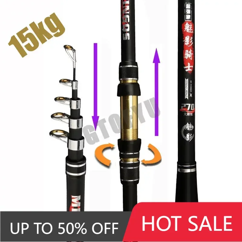3.6m 4.5m 5.4m 6.3m Telescopic Fishing Rod | Fishing Rod 3.6m 3.9m ...