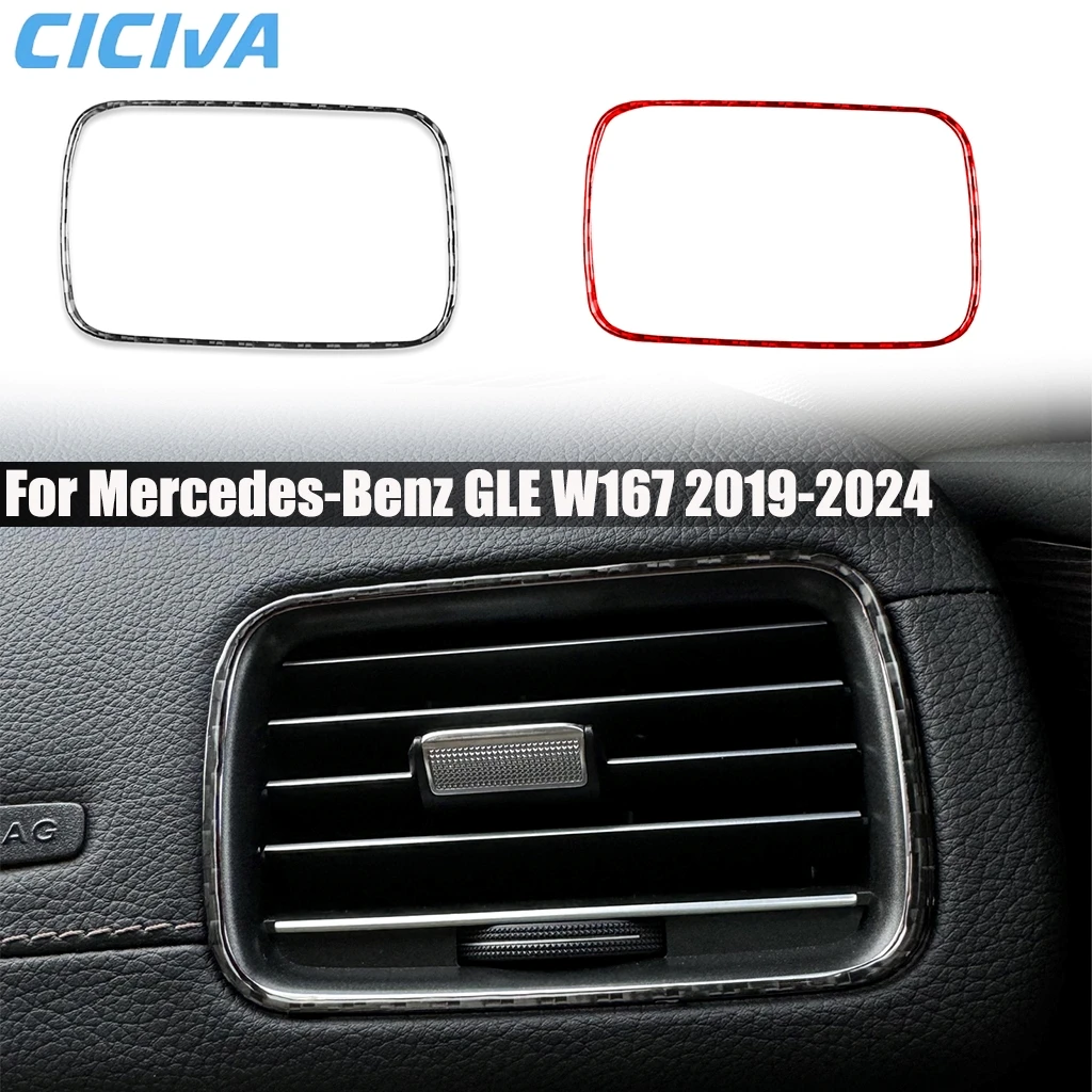 Carbon Fiber Car Accessories Co-pilot Air Vent Decorative Interior ...