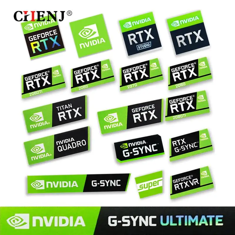 HOT-Sale-Graphics-Card-Sticker-RTX-2080Ti-2070-2060-TITAN-VR-GTX-1650 ...