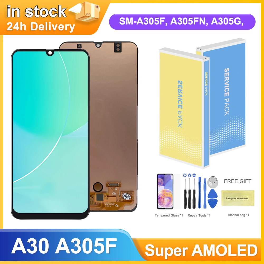 Samsung A30 Super Amoled Screen | Display A305 Amoled | Digitizer ...