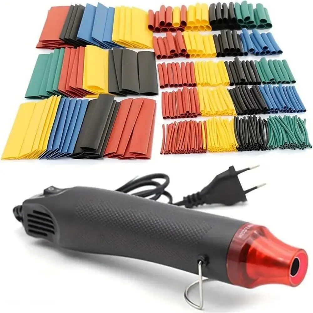 300W Heat Gun Set And 328pcs Heat Shrink Tubing Tube Wrap Wire Cable ...