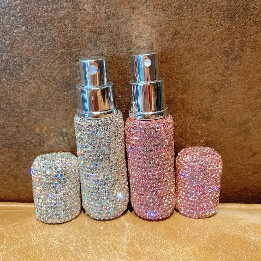 10ml Atomizer Travel Sub-bottling Portable Mini Diamond Glass ...