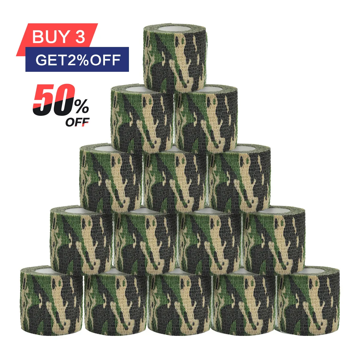 1/6/10 pcs camouflage Elastic Outdoor Hunting Camouflage Stealth Tape ...