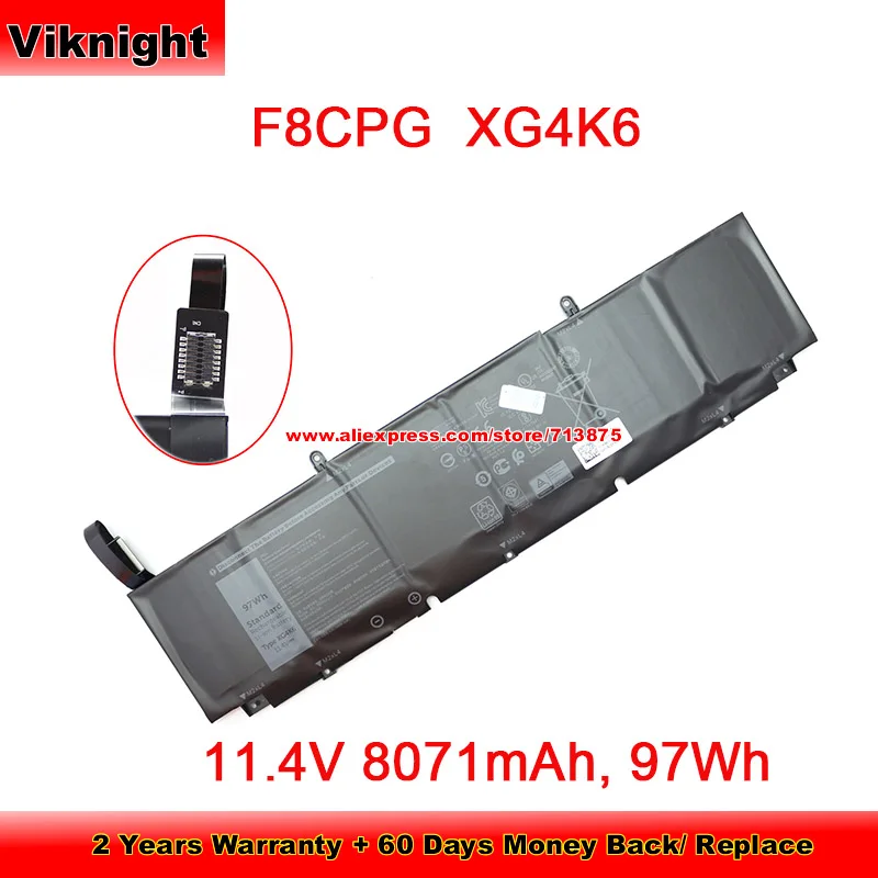 New-XG4K6-Battery-F8CPG-01RR3-3ICP7-54-65-2-for-Dell-XPS-17-9700 ...