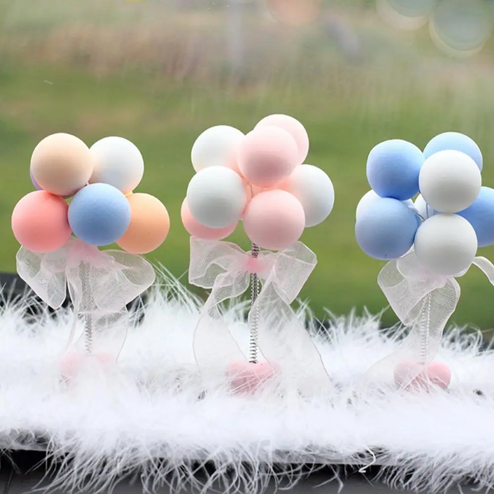 Car Ornaments Nodding Balloon Car Dashboard Decor Spring Shaking Head ...