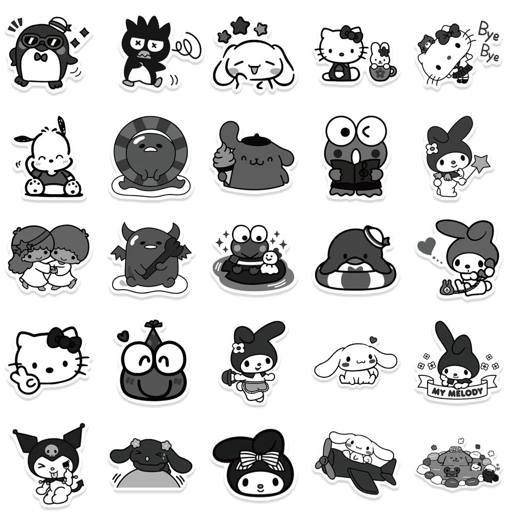 Hello Kitty Black And White