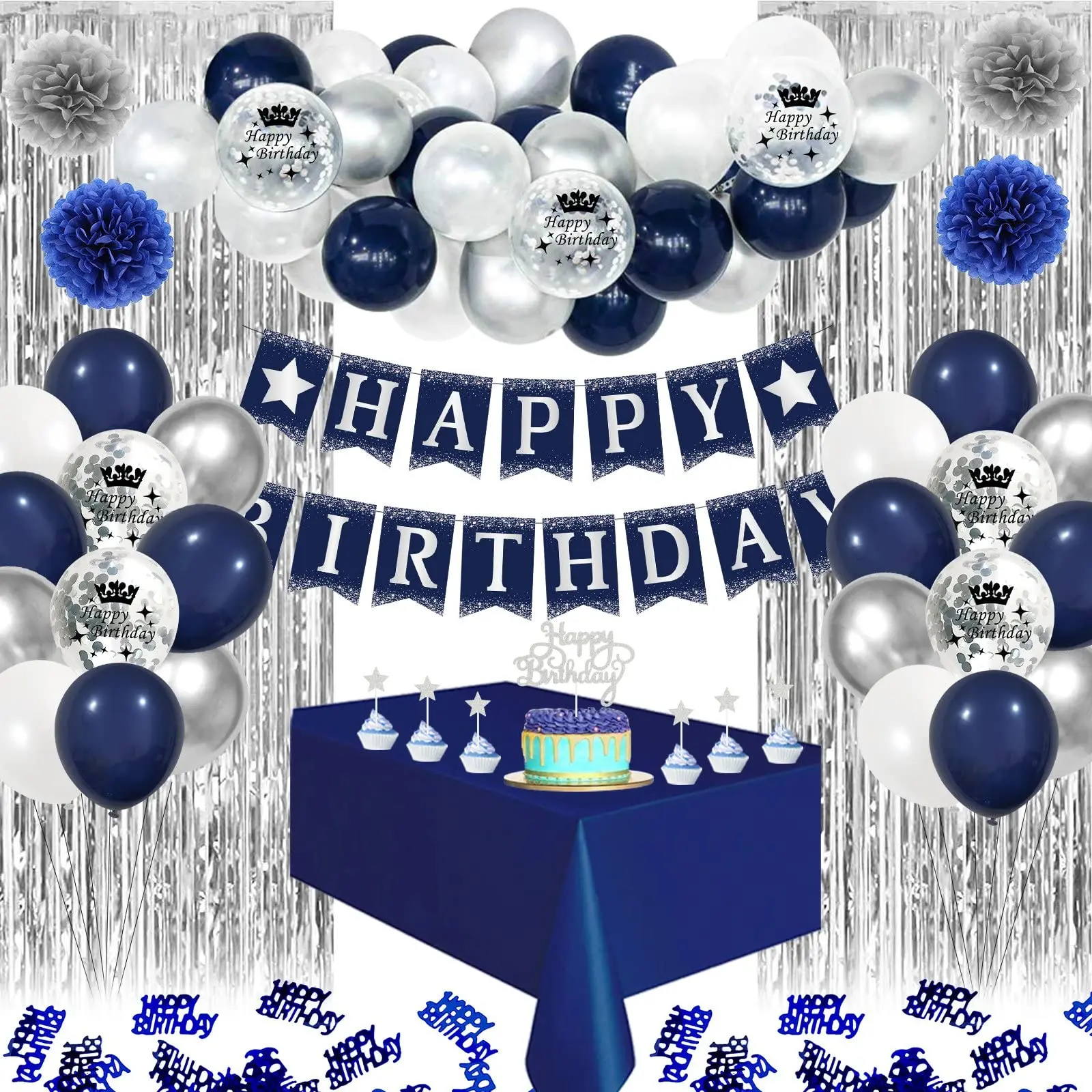 Boy-Girl-Birthday-Decorations-Men-Women-Happy-Birthday-Balloon-Blue ...