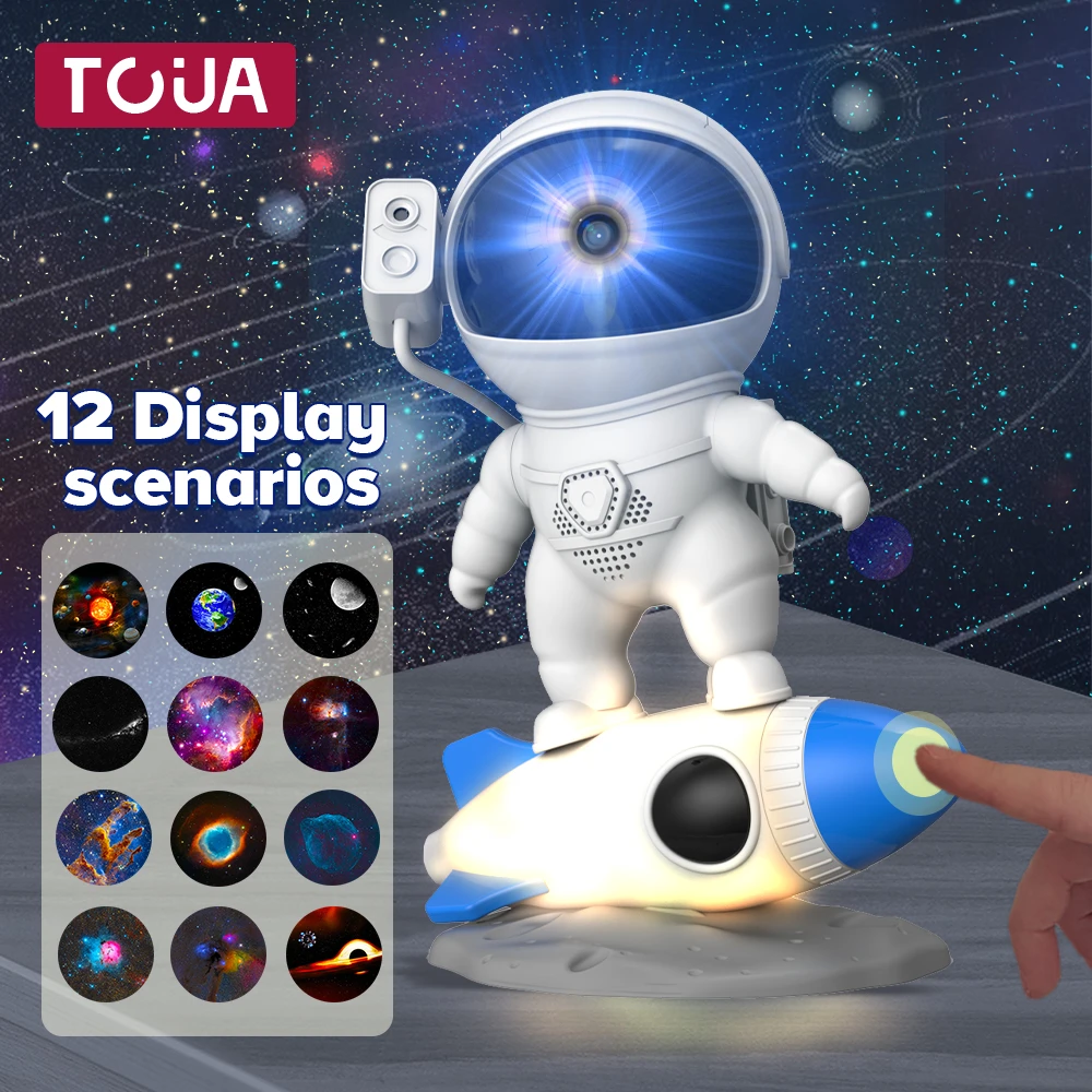 12-in-1-Rocket-Astronaut-Galaxy-Star-Projector-Night-Light-360 ...