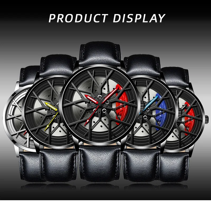 Fashion Men Sport Watch Waterproof | Men Car Wheel Watch | Alloy Wheel ...