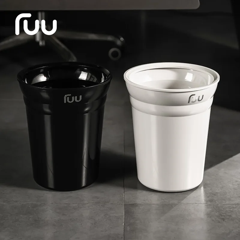 12L-Large-Opening-Waste-Bin-Without-Lid-Plastic-Hotel-Living-Room ...