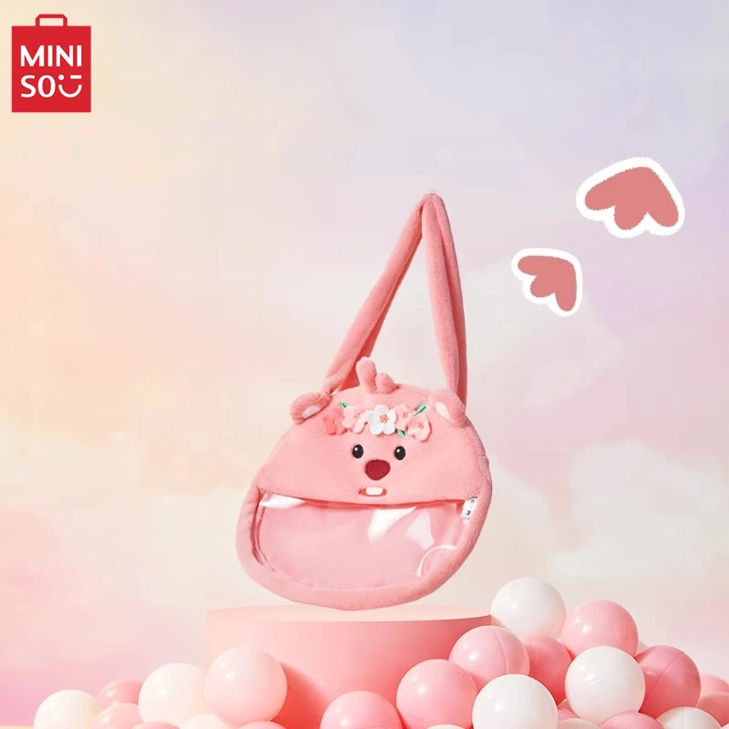 MINISO-LOOPY-Series-Cute-Face-Shoulder-Pain-Bag-Kawaii-Capybara ...