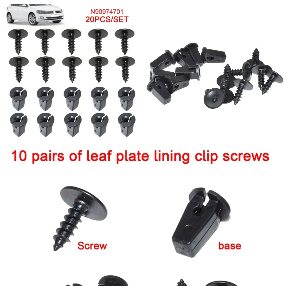 Bumper Skirt Torx Screw Bolt Car Wheel Arch Lining Splashguard for ...