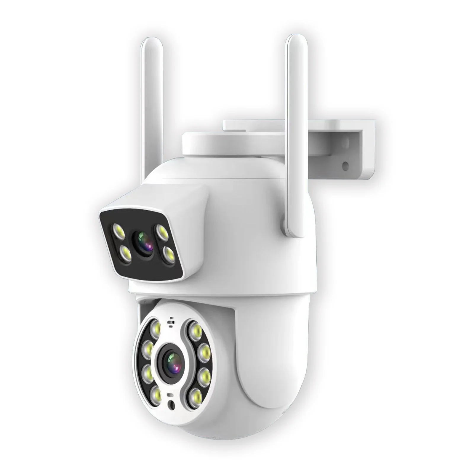 6MP 1296P iCsee APP Dual Lens Wireless PTZ IP Dome Camera Full Color AI ...