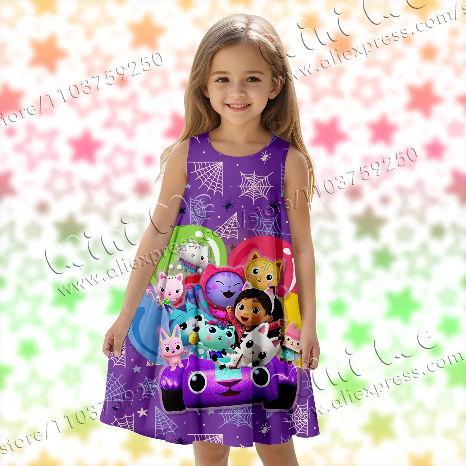 MINISO-Robes-sequins-imprim-es-en-3D-pour-filles-robes-l-gantes-pour ...