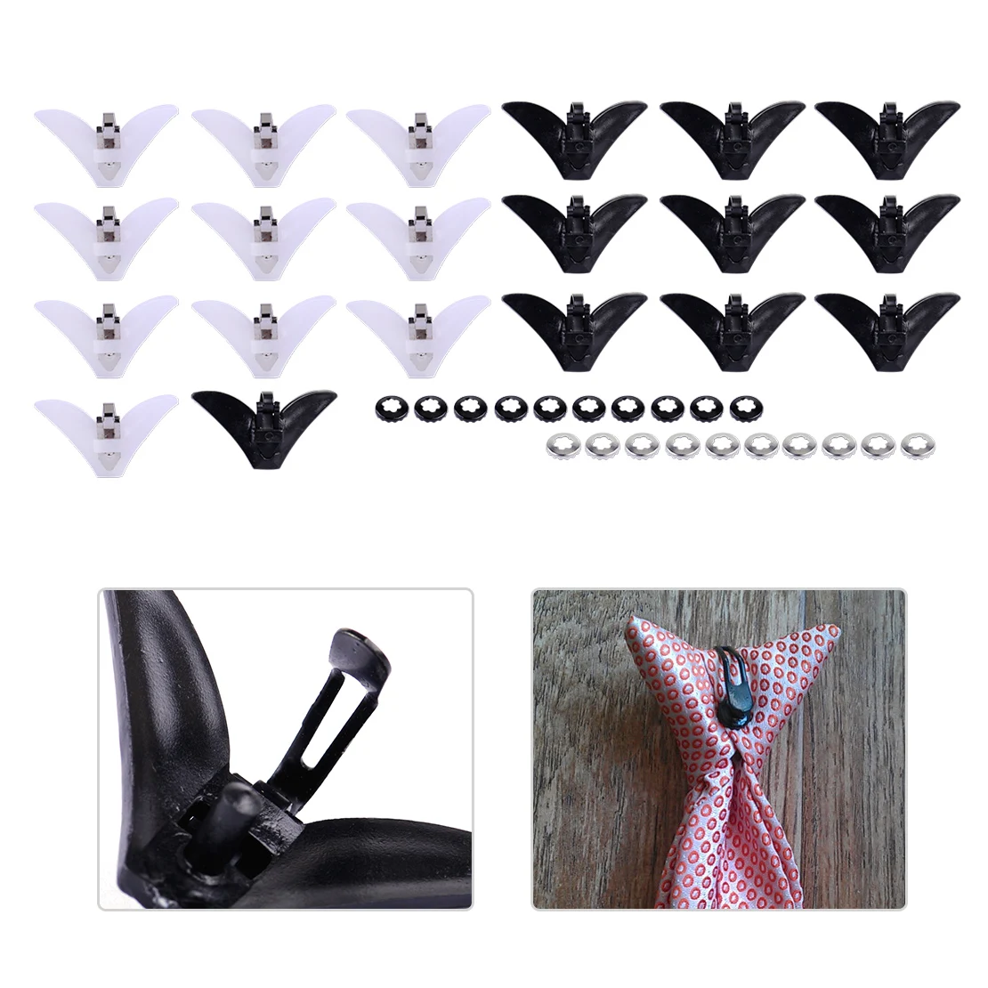 10pcs-Plastic-Triangle-Clips-Clasps-for-Ties-Necktie-Men-Accessories ...