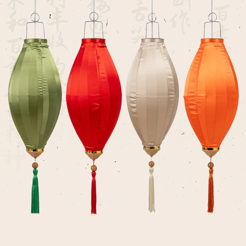 14 inch Chinese Traditional Lantern Outdoor Silk Lantern New Year Mid ...