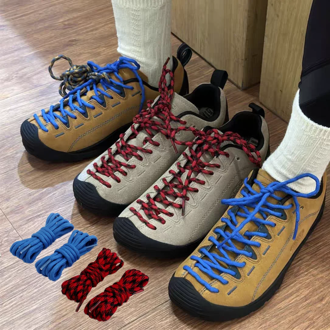 1 Pair Round Wave Shoelace Hiking Shoelaces Woven Sports Shoes Anti ...