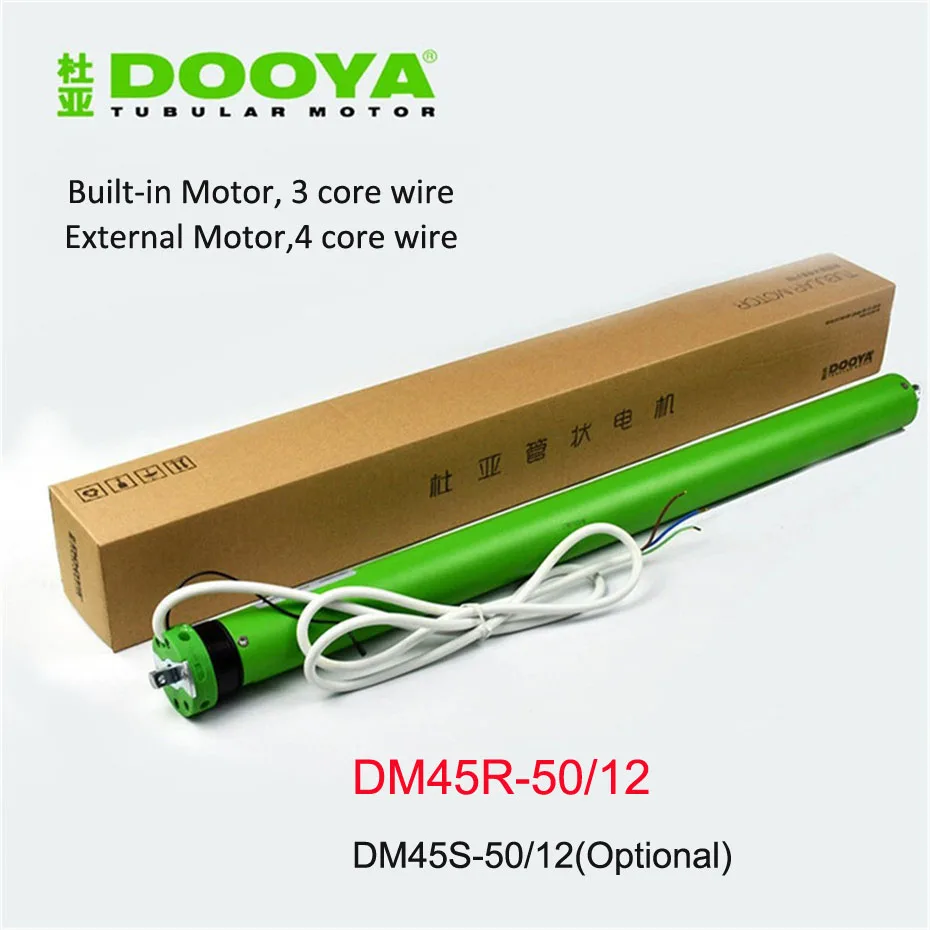 Dooya-Tubular-Motor-DM45R-50-12-Built-in-RF433-DM45S-4-Core-wire ...