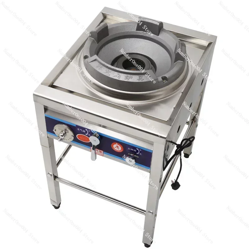 Stainless-Steel-Fierce-Fire-Stove-Commercial-Wok-Gas-Burner-High ...