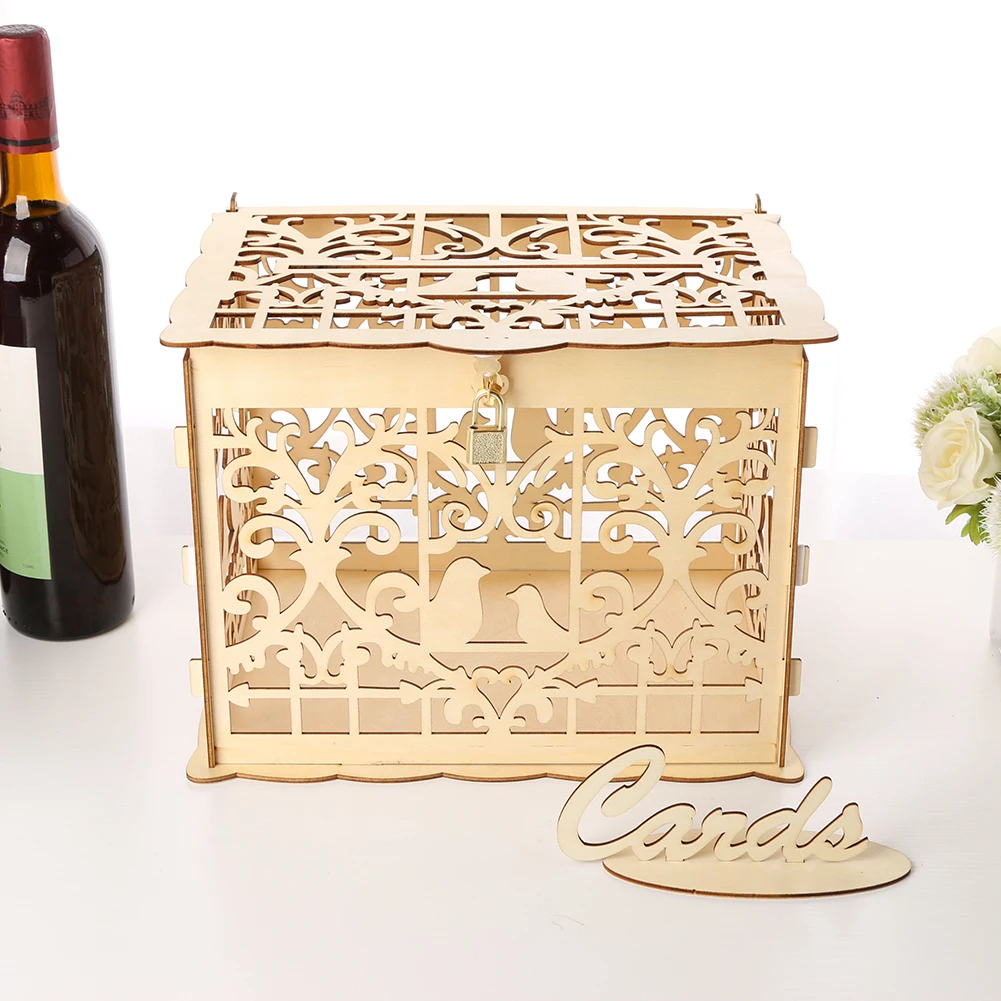 Elegant and Simple DIY Wooden Wedding Card Box – Homeyla