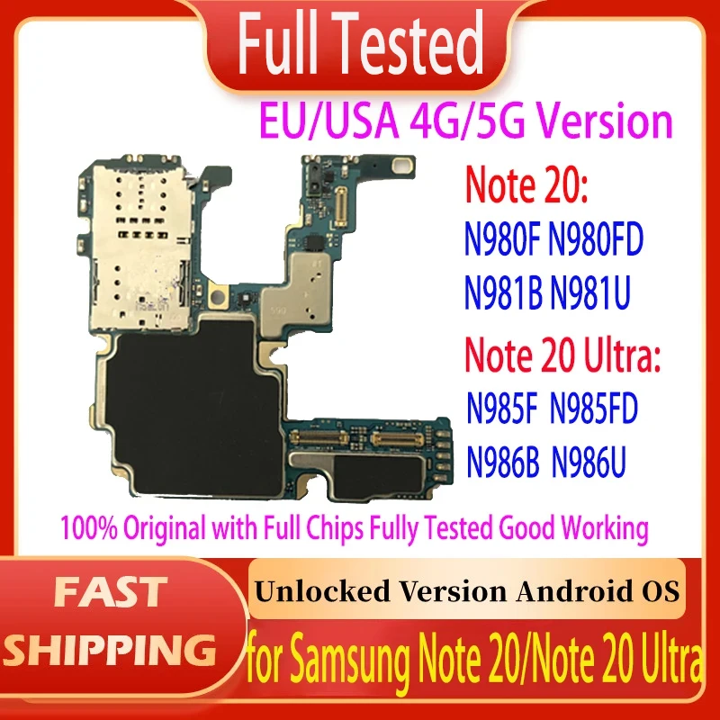 Placa-base-desbloqueada-para-Samsung-Galaxy-Note-20-Ultra-N985F-N986B ...